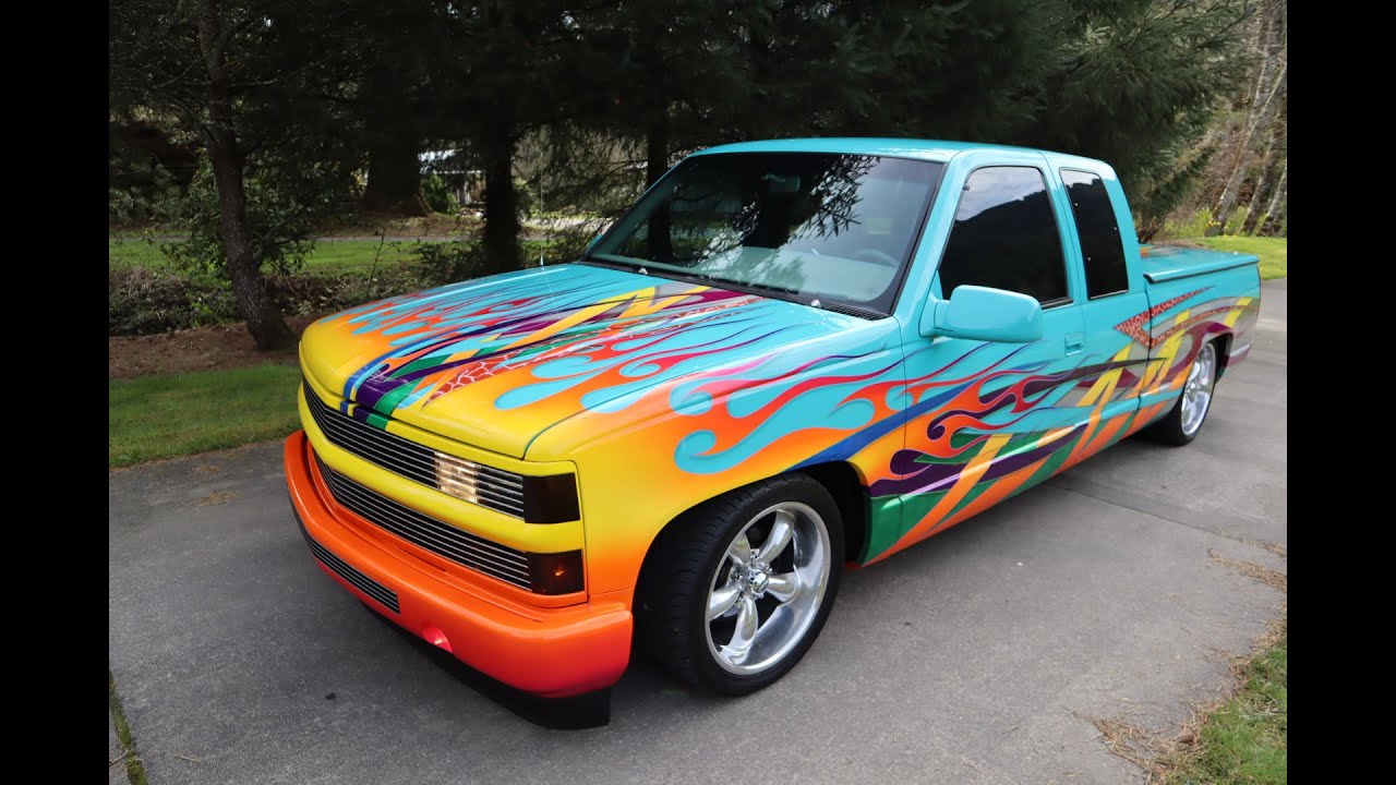 1995 Chevrolet GMT 400 custom truck - YouTube