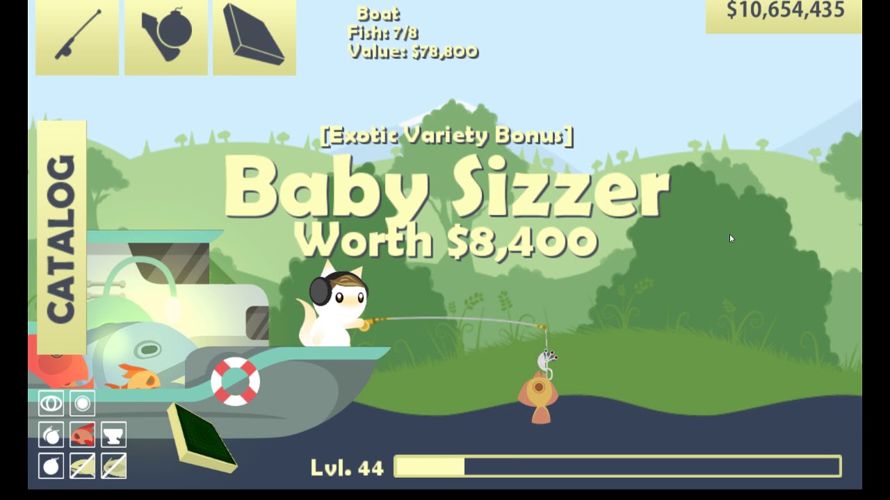 How to catch Baby Sizzer and Sizzer | Cat Goes Fishing - YouTube