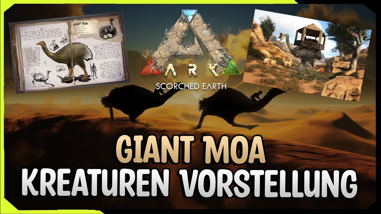 Giant Moa vorstellung | ARK Ascended Kreaturen Abstimmung für Scorched ...