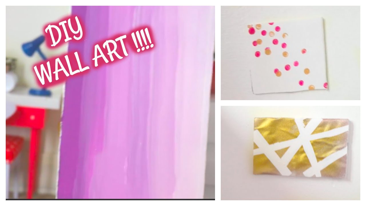 How to Make DiY Wall Art! **Reuploaded** - YouTube