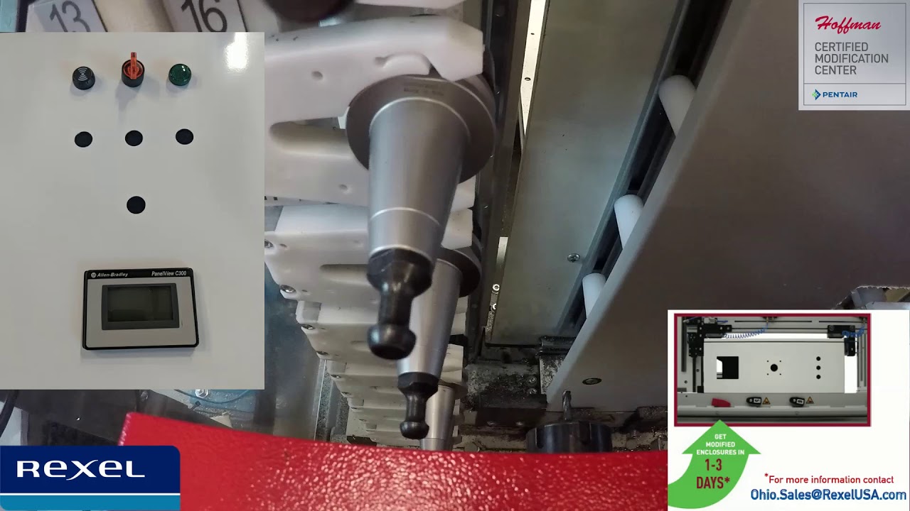 Rexel Enclosure Modification Machine - YouTube