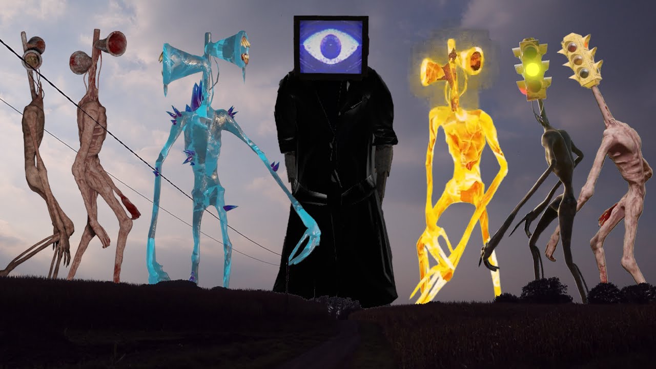 TEAM Siren Head VS Fire Siren Head VS The Doctor TV MAN VS Ice Siren ...