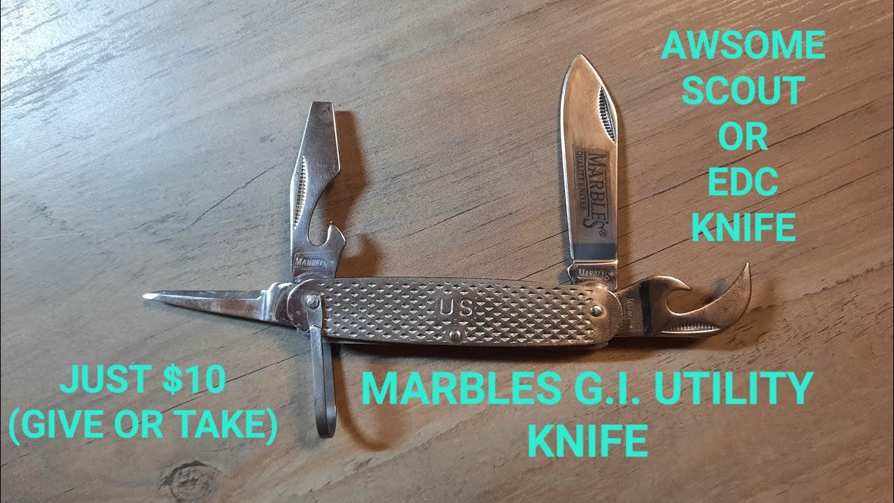 MARBLES G.I. UTILITY KNIFE. a cool WWII replica thats now a part of my ...