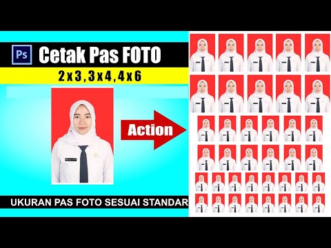 CARA MEMBUAT TEMPLATE PAS FOTO STANDAR 2X3 3X4 4X6 DI PHOTOSHOP CS2 ...