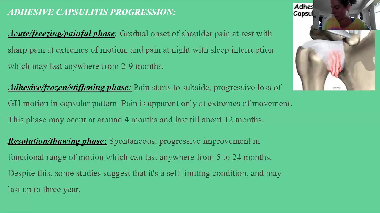 Adhesive Capsulitis "Frozen Shoulder" - YouTube