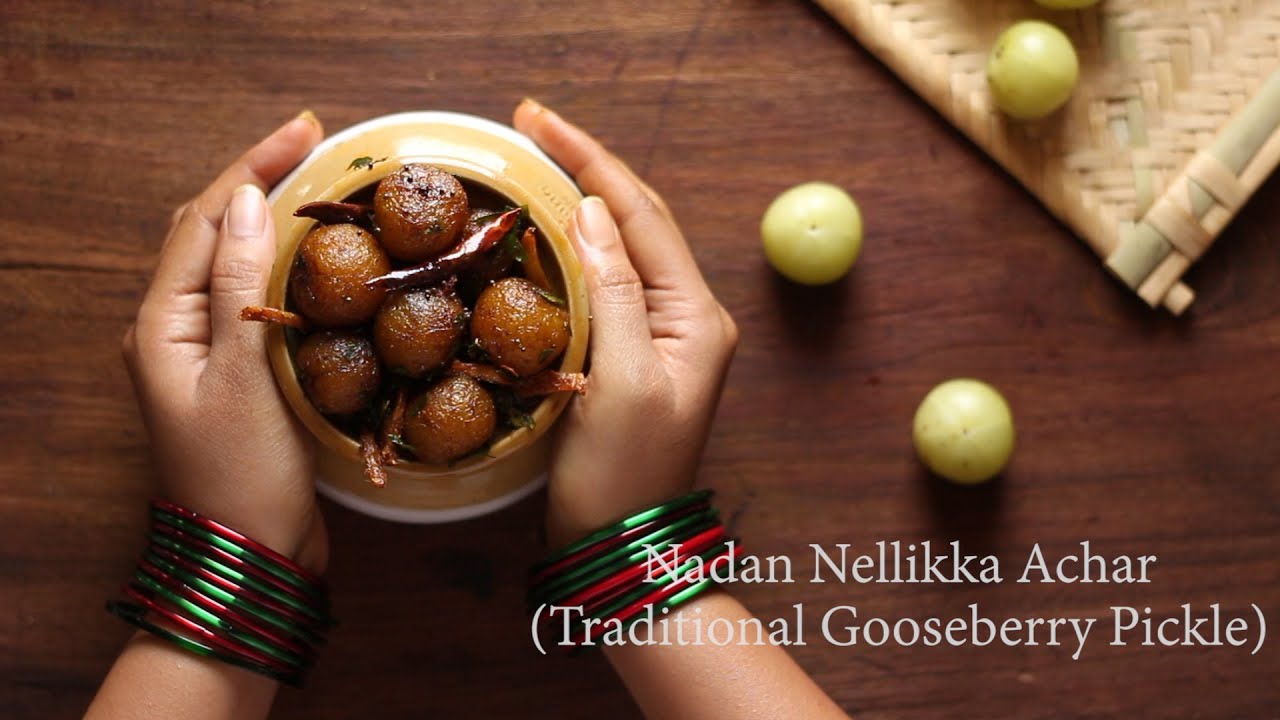Traditional Kerala Gooseberry Pickle (Nadan Nellikka Achar) | നാട ...