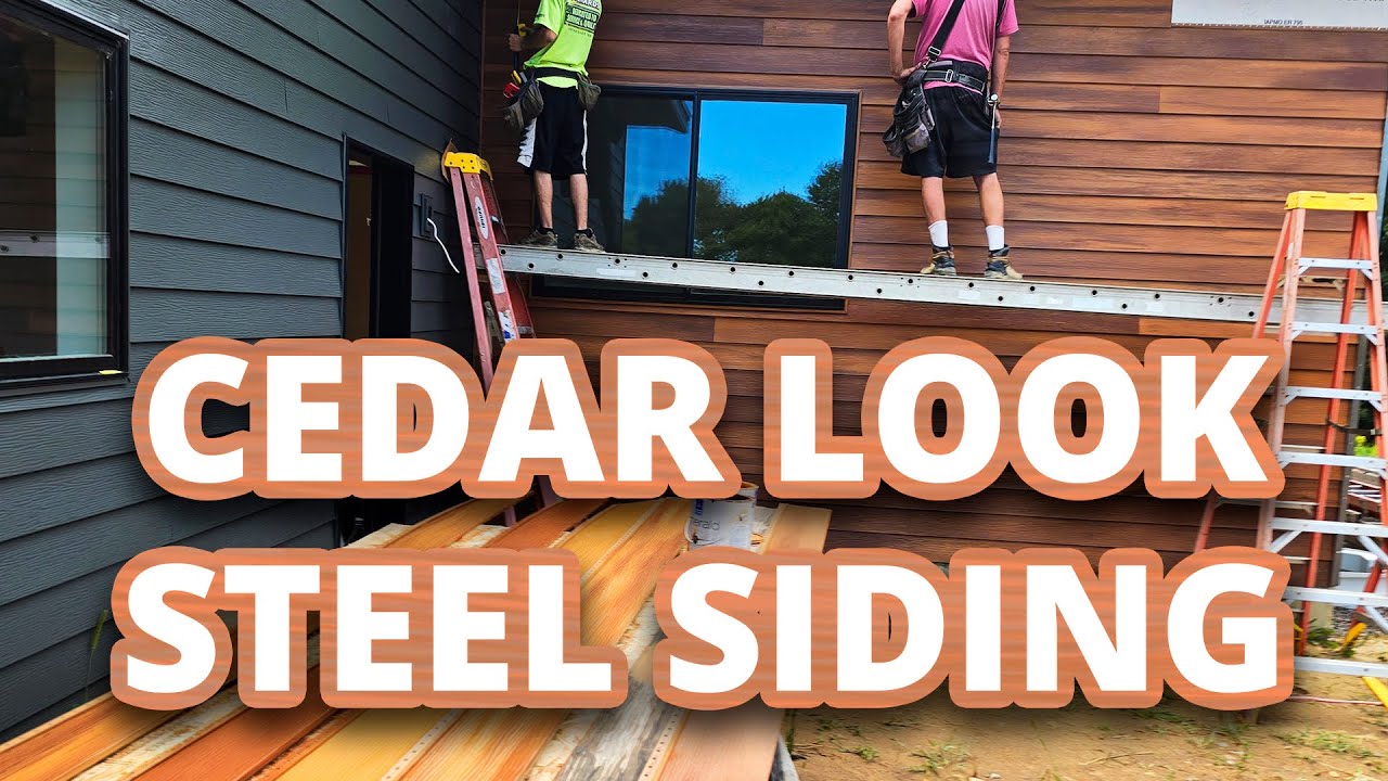 DIY cedar steel siding - how to paint - YouTube