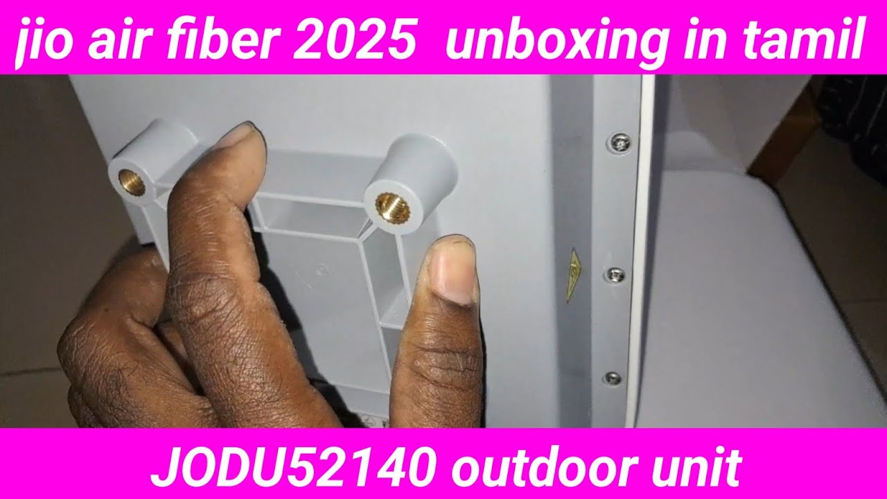 jio fiber outdoor unit unboxing in tamil - YouTube