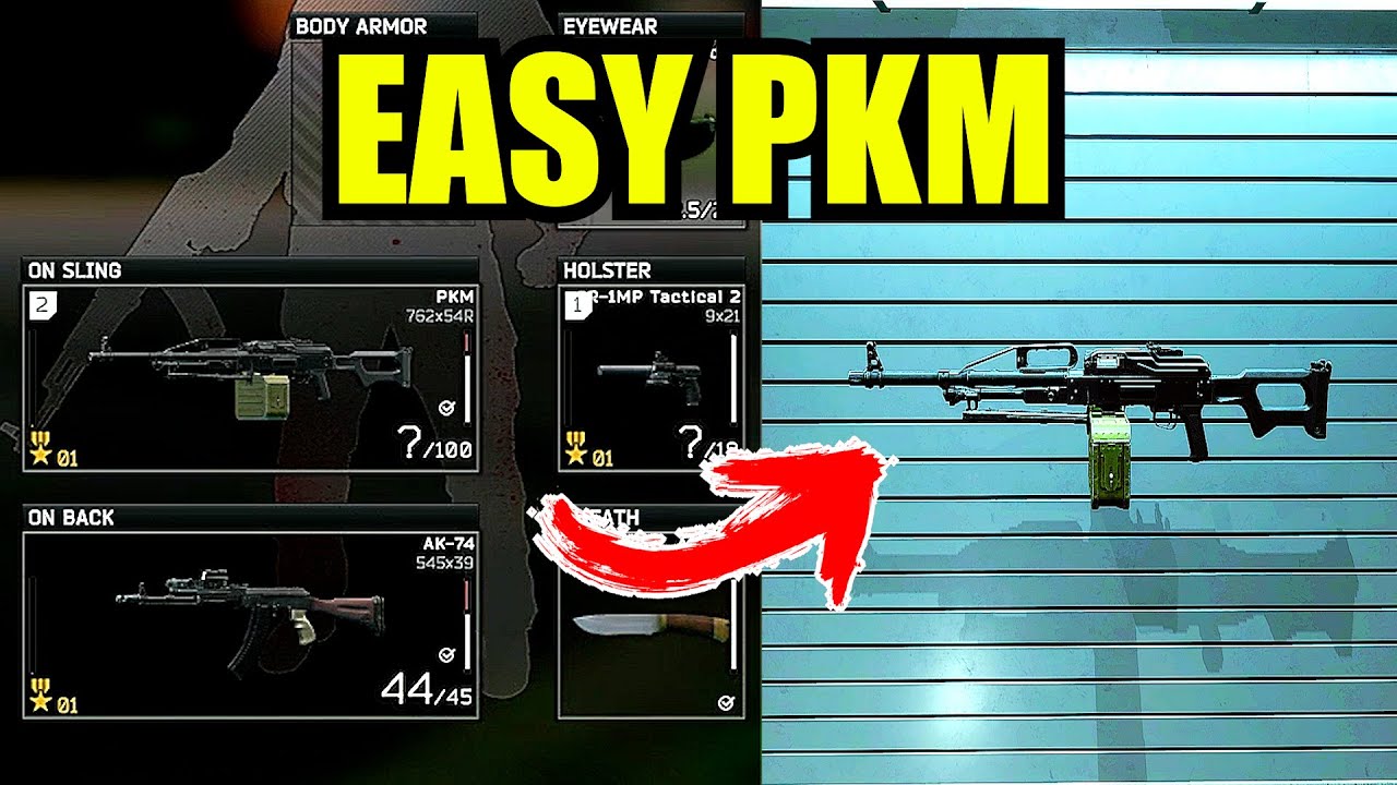 How to Get PKM without Shooting (NEW BOSS Kaban's PKP Pecheneg PKM 7 ...