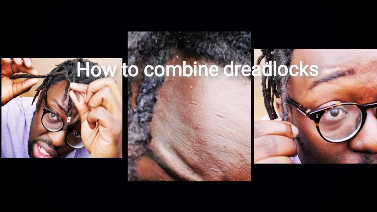 How to combine dreadlocks - YouTube