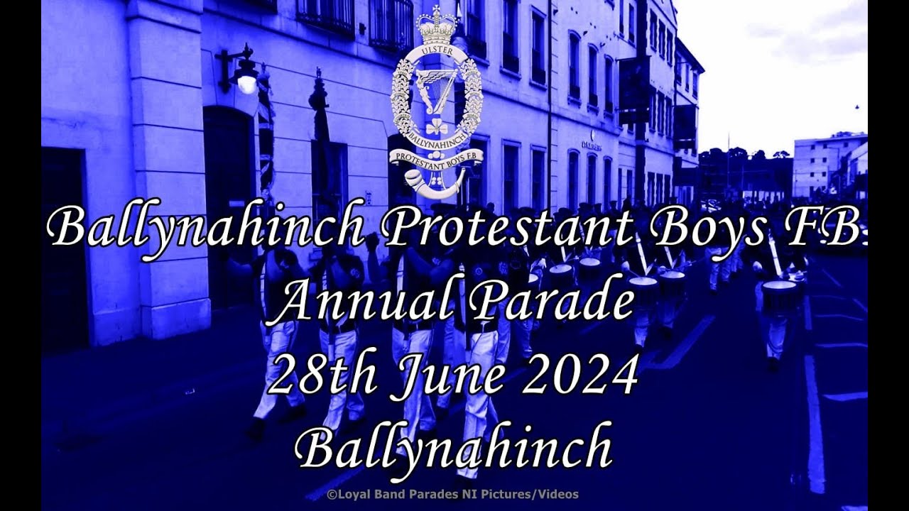 Ballynahinch Protestant Boys Flute Band (Full Parade) 28/06/24 - YouTube