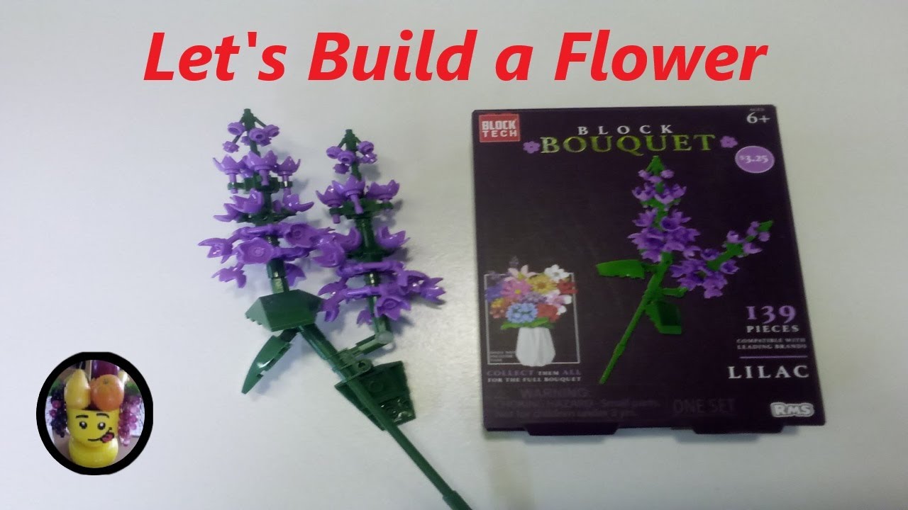 Let's Build a Block Tech Block Bouquet Lilac - YouTube