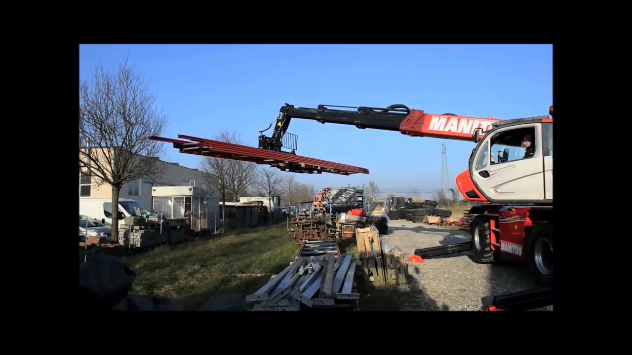 càng nâng Manitou 360° Rotating Fork Carriage - YouTube