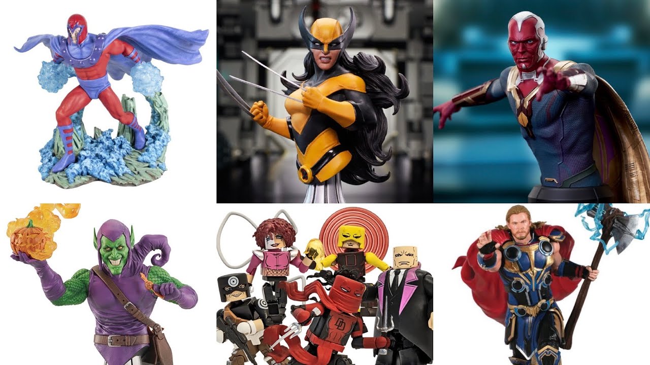 New marvel Diamond select figures busts dioramas revealed - YouTube