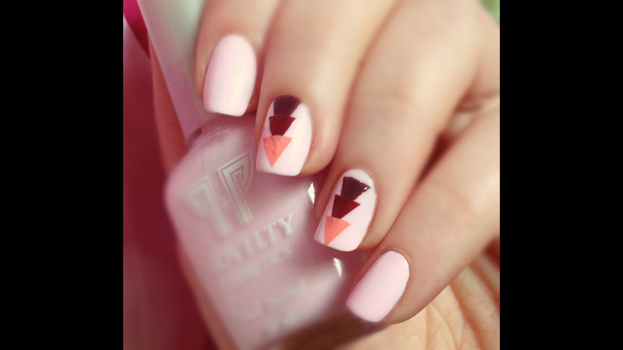 DIY Triangle Nail Stickers - YouTube