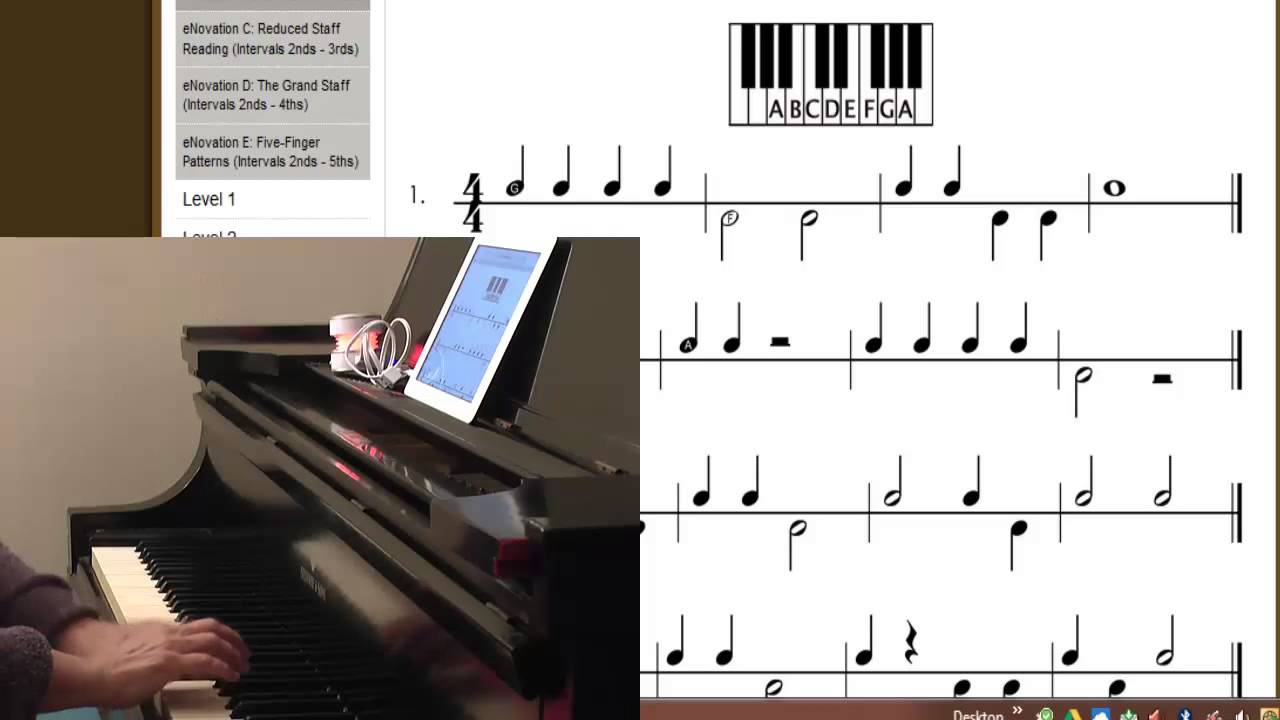 The Musical Alphabet -Practice: 4/4 Time, Rhythm Drill B (eNovation B ...