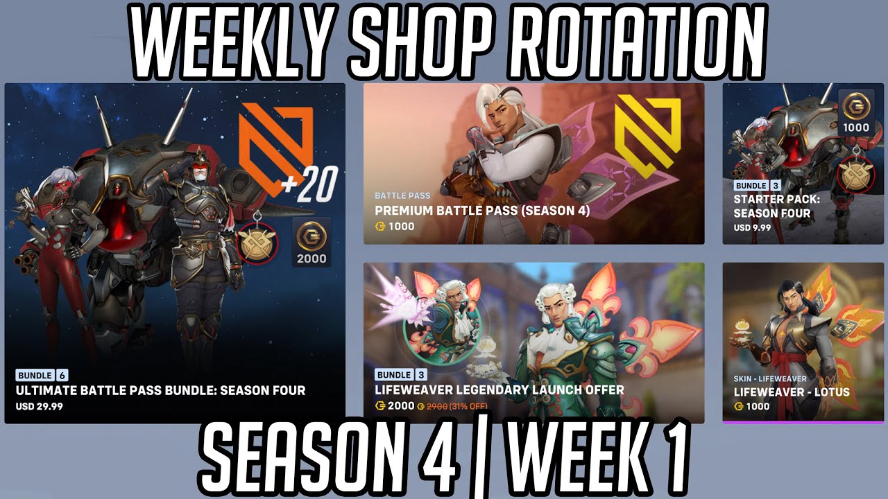 Season 4 | Week 1 Shop Rotation - Overwatch 2 - YouTube