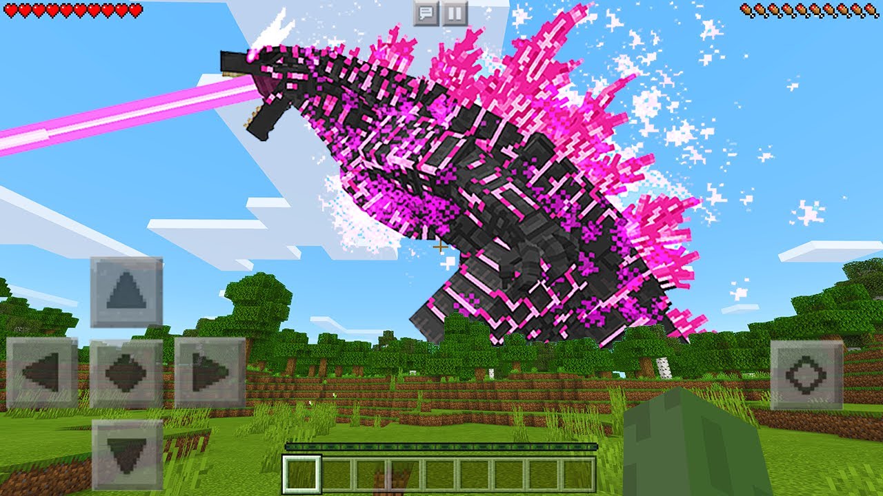 I Found EVOLVED GODZILLA in Minecraft Pocket Edition... - YouTube