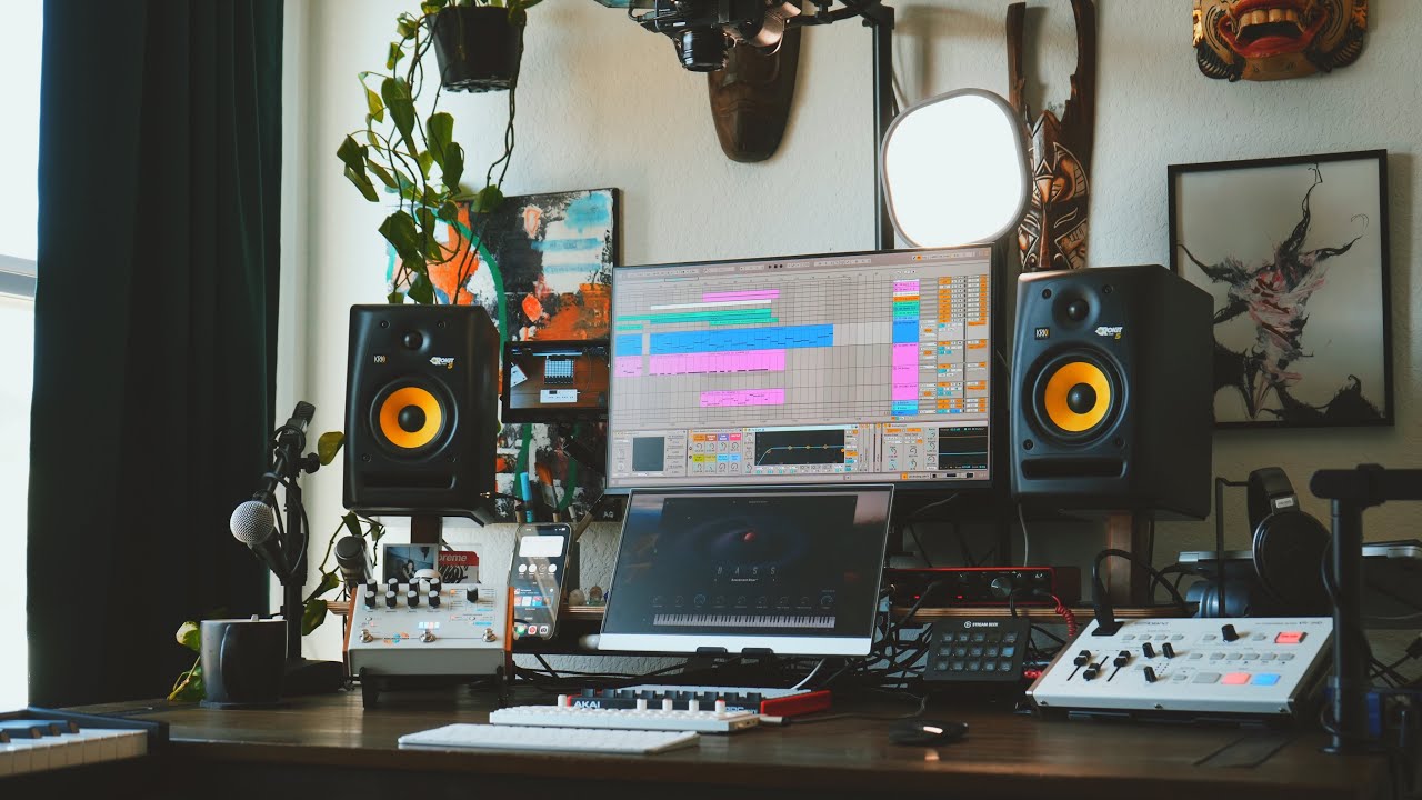 Music Production Desk Setup - Staying Organized To Keep My Creative ...