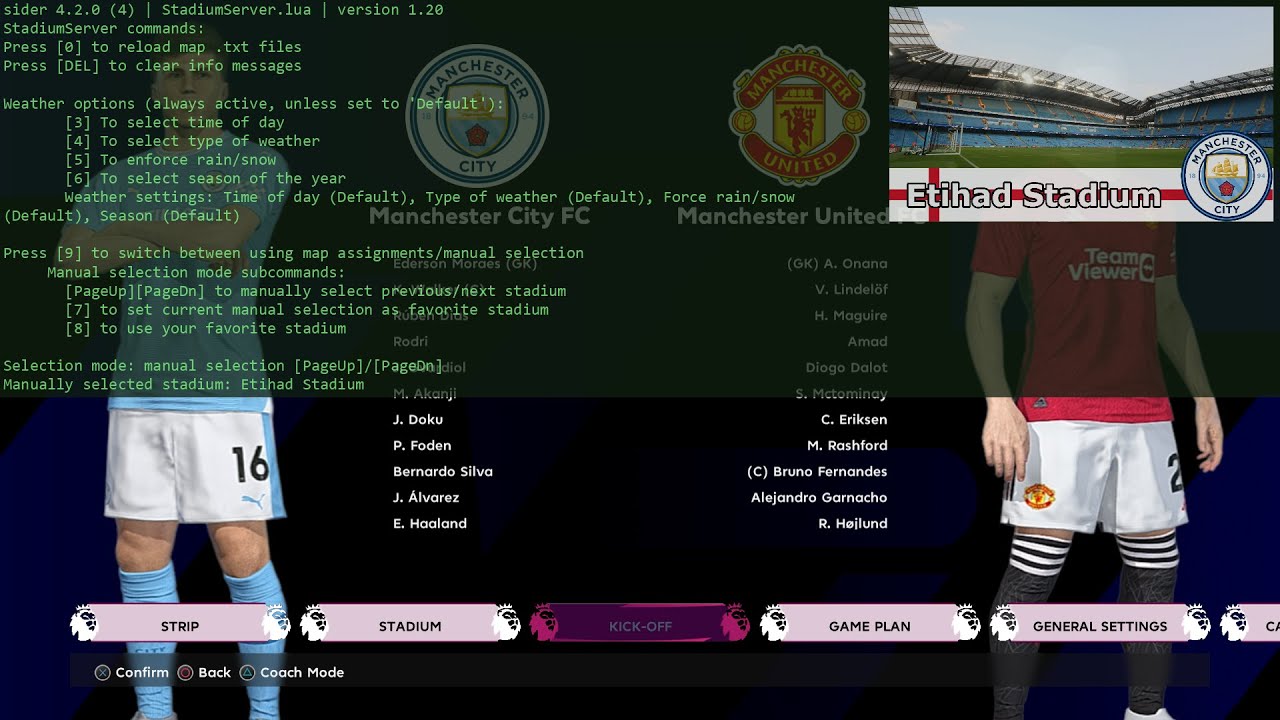 PES 2018 ETIHAD STADIUM - YouTube
