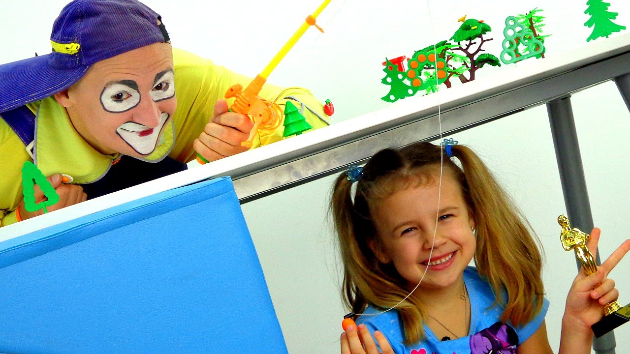 Andrew the Clown goes fishing. Funny Kids' Video. - YouTube