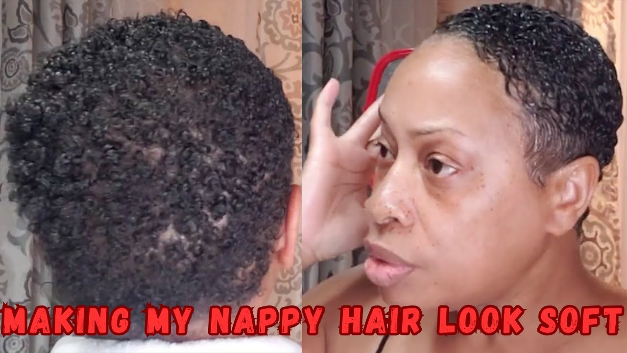 How I Make My Nappy Hair Look Softer & More Defined - YouTube