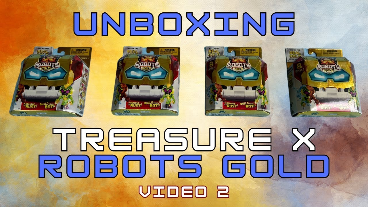 Unboxing 4 Treasure X Robots Gold - Video 2 #treasurexgold #moosetoys # ...