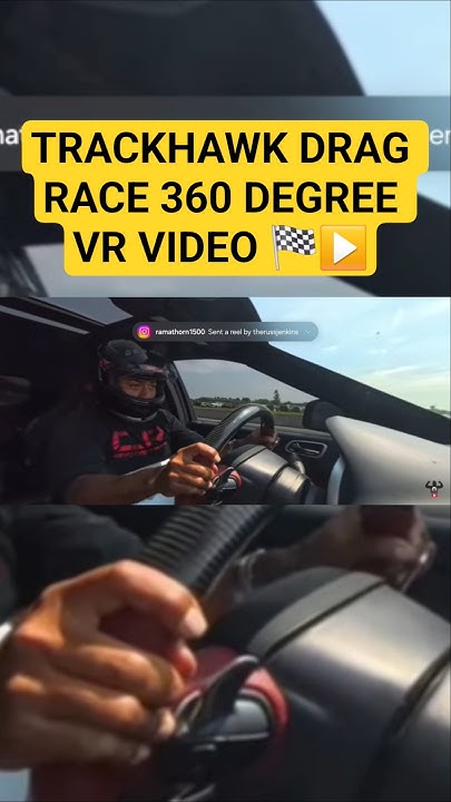 jeep srt trackhawk drag race 360 video vr - YouTube