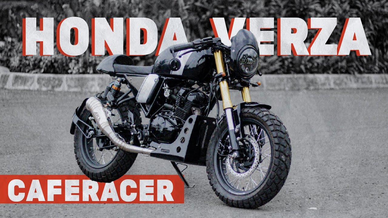 MODIF MOTOR BAPAK JADI MOTOR GAUL | HONDA VERZA CAFERACER - YouTube