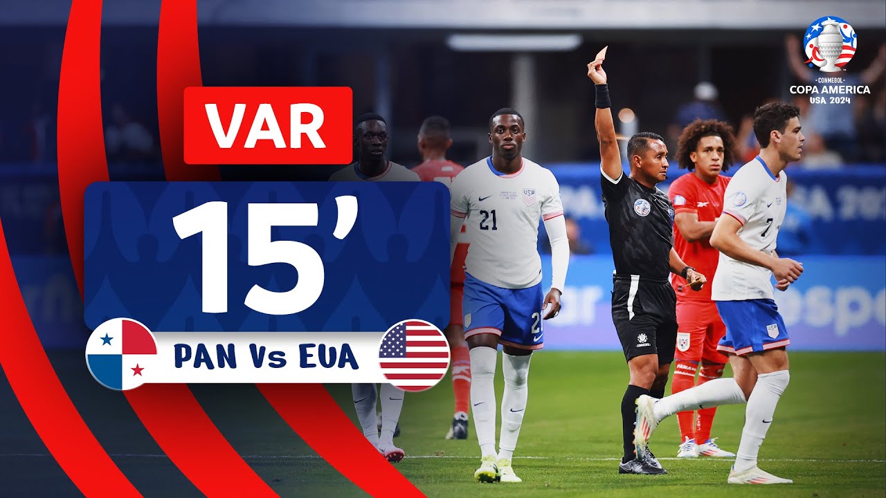 CONMEBOL Copa América | VAR Review - Violent conduct | PANAMA - USA ...