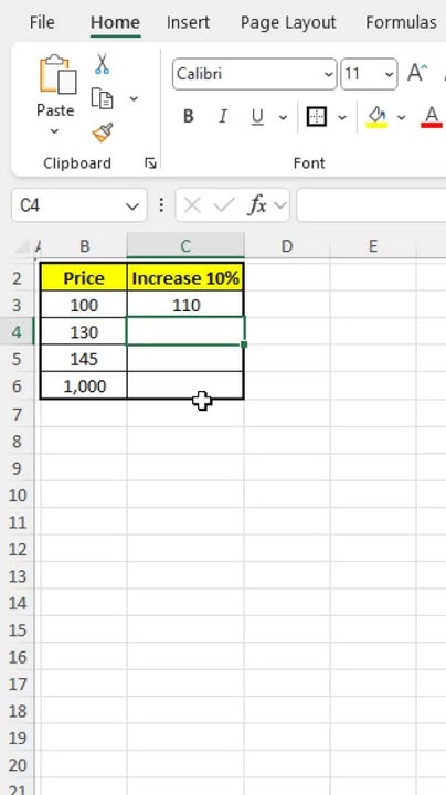 How to Calculate Percentage Increase in Excel #excel #spreadsheetmagic #excelcourse - YouTube
