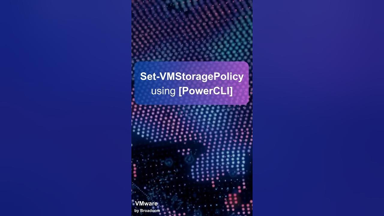 PowerCLI: Change Storage Policy in Azure VMware Solution. #avs #shorts #powercli #azure #VMware ...