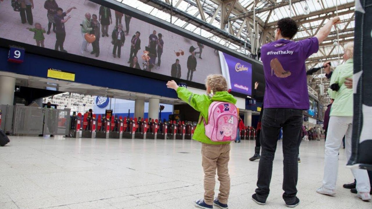 Cadbury #FreeTheJoy Augmented Reality Digital OOH on Motion@Waterloo ...