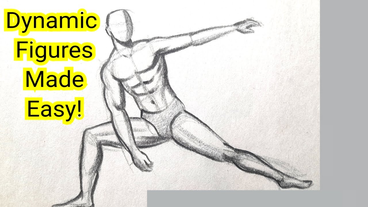 How to Draw a Dynamic Human Figure Sketch in Simple Steps |How to Draw ...