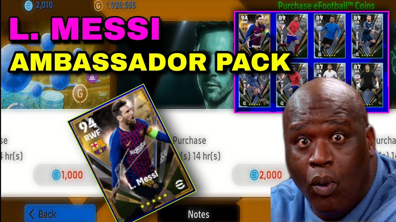 OMG 🤩 L. Messi Ambassador Pack In Efootball 2022 Mobile || Signing L ...