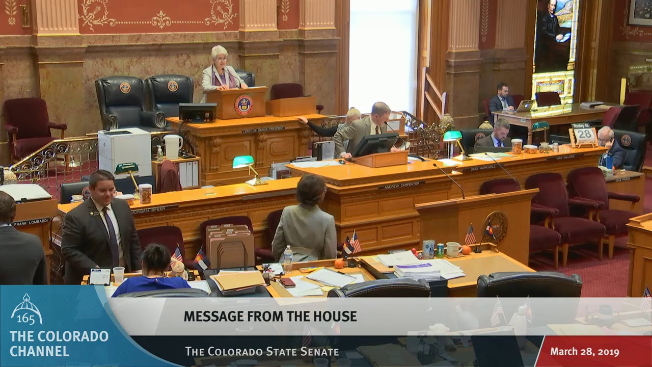 Colorado Senate 2019 Legislative Day 084 - YouTube