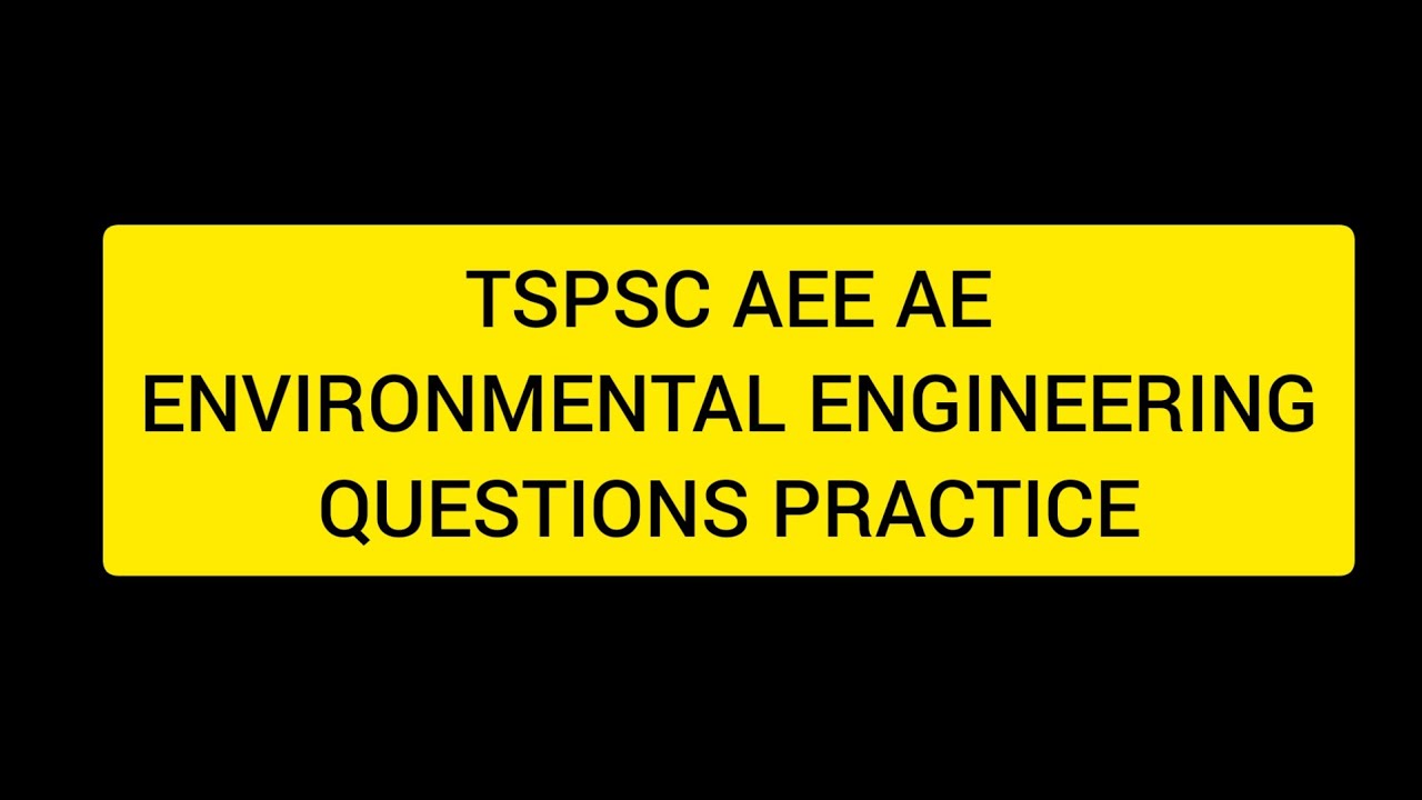 TSPSC AEE AE civil engineering. - YouTube