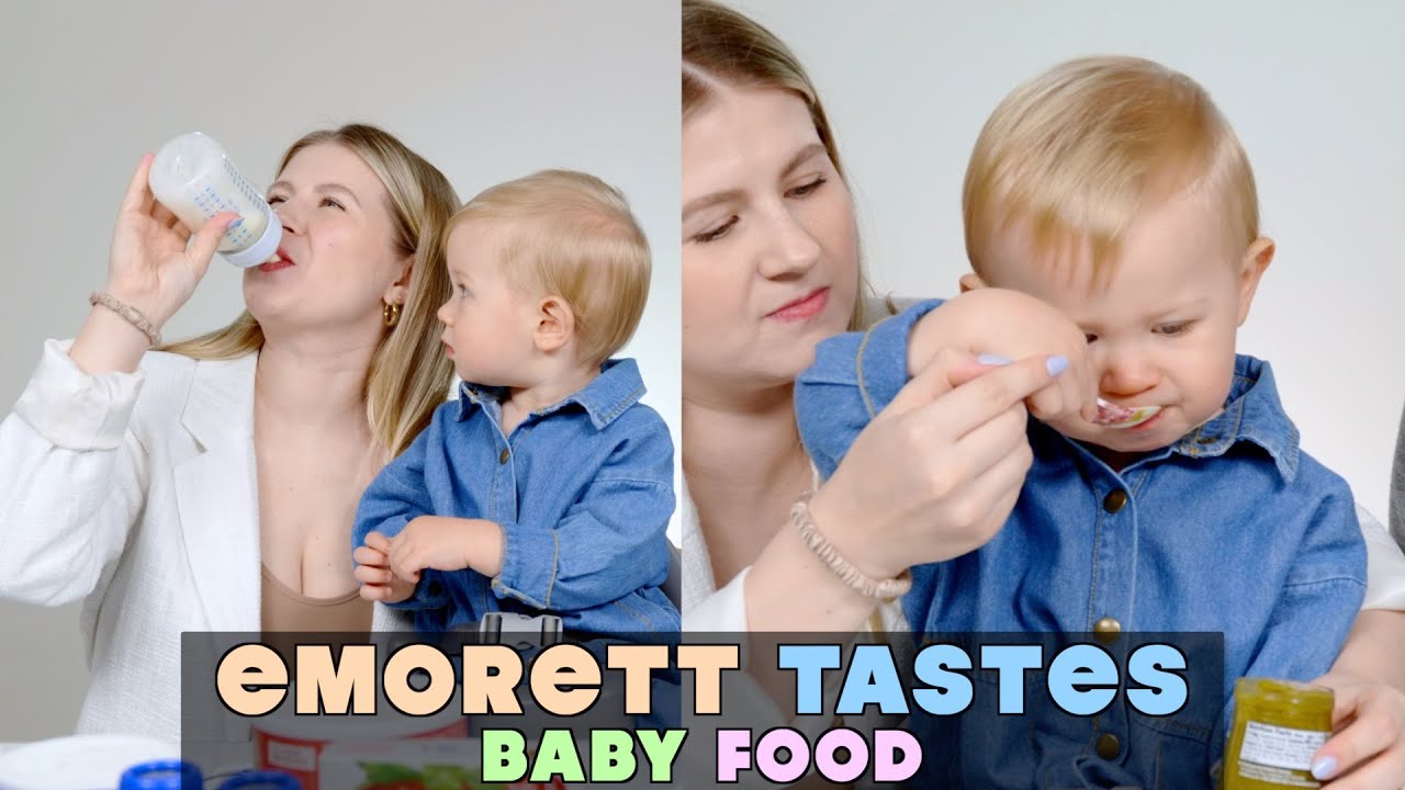 Baby Em Tastes Baby Food - YouTube