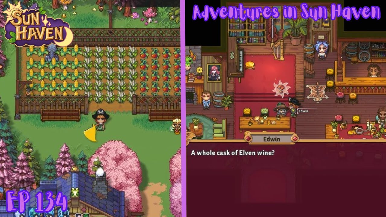 The Corn Sword & Edwin's Grape Wine - Adventures in Sun Haven Episode ...
