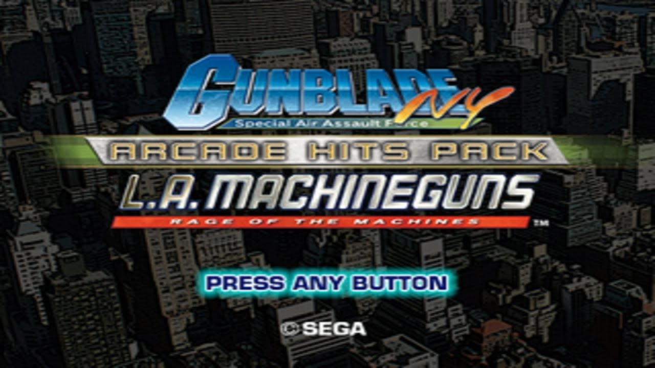 Gunblade NY & LA Machineguns: Arcade Hits Pack - Light Gun - YouTube