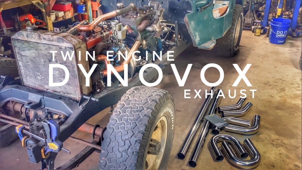 Twin Engine Jeep Dynovox stainless exhaust - YouTube