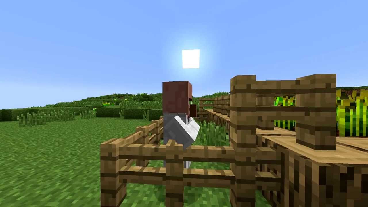 Minecraft - Morgan Freeman Villagers - YouTube