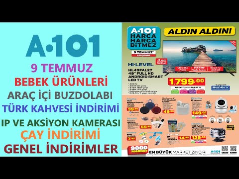 A101 9 TEMMUZ 2020 İNDİRİMLERİ / A101 BEBEK ÜRÜNLERİ / A101 ARAÇ İÇİ BUZDOLABI / A101 IP KAMERA