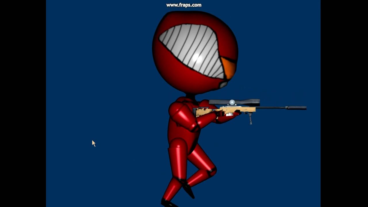 Invasion running with gun animation - YouTube