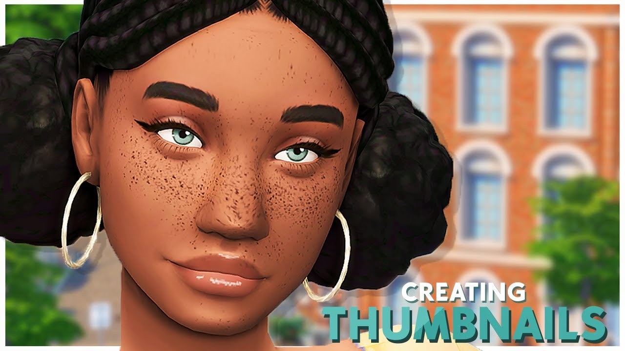 📷 HOW I CREATE MY THUMBNAILS | w/ PHOTOSHOP | The Sims 4 Thumbnail ...