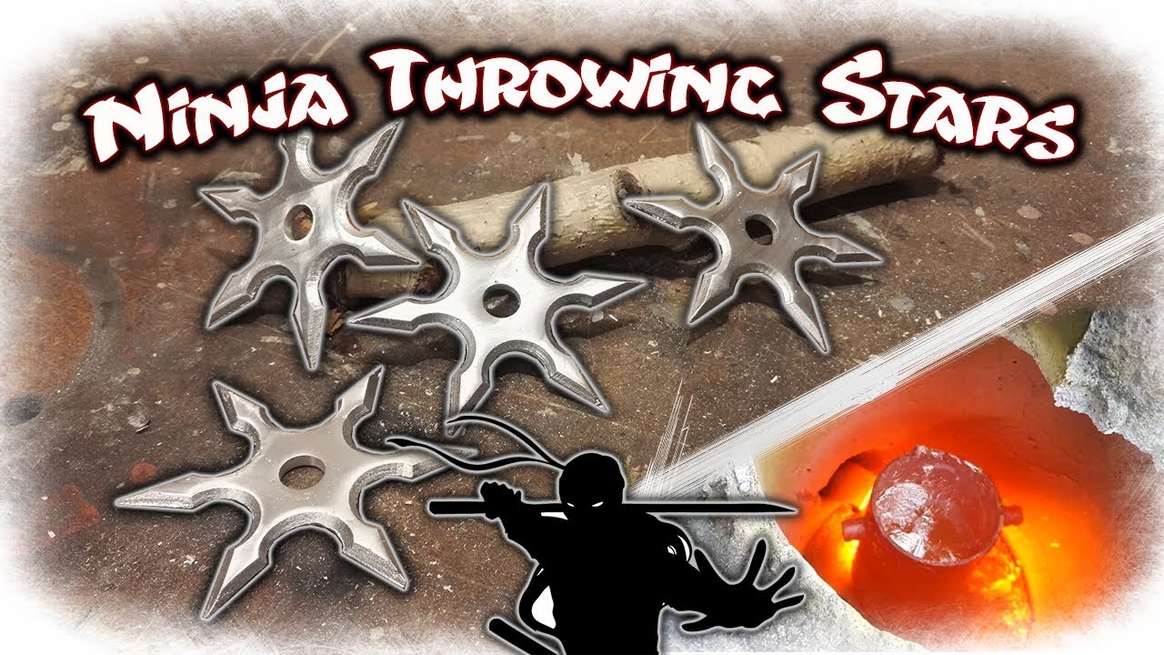 Casting Aluminum Ninja Throwing Stars (Shuriken) - YouTube