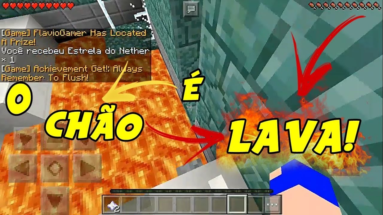 O CHÃO É LAVA! | MINIGAME MCPE - YouTube