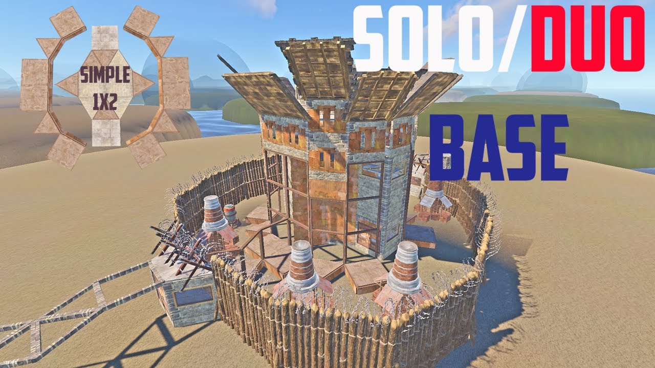 SIMPLE 1X2 - WIDEGAP - OPENCORE - BUNKER - SOLO/DUO BASE DESIGN - Rust ...