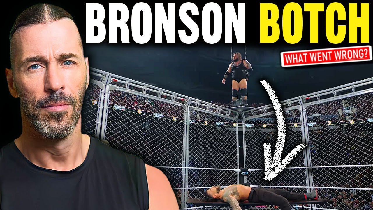 Bronson Reed's Cage Dive Botch - What Went Wrong? - YouTube