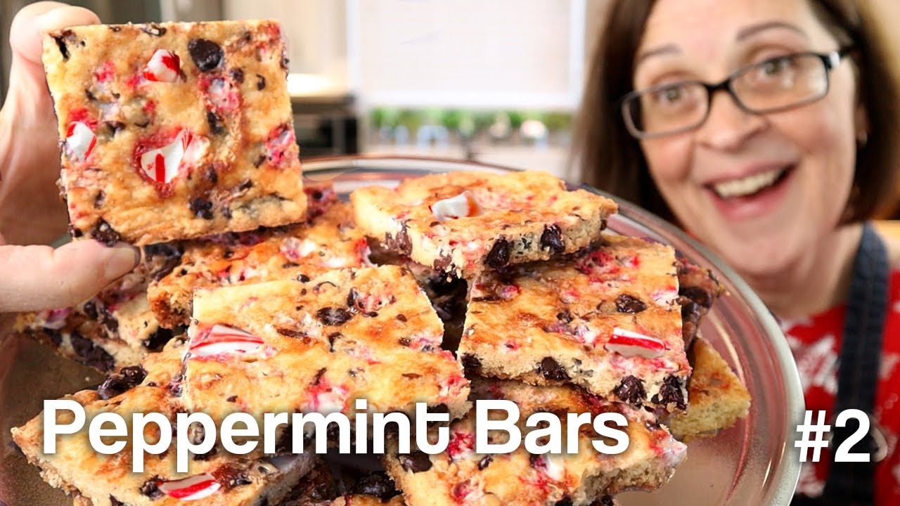 Vintage Peppermint Bars | Easy Chocolate Peppermint Christmas Cookie ...